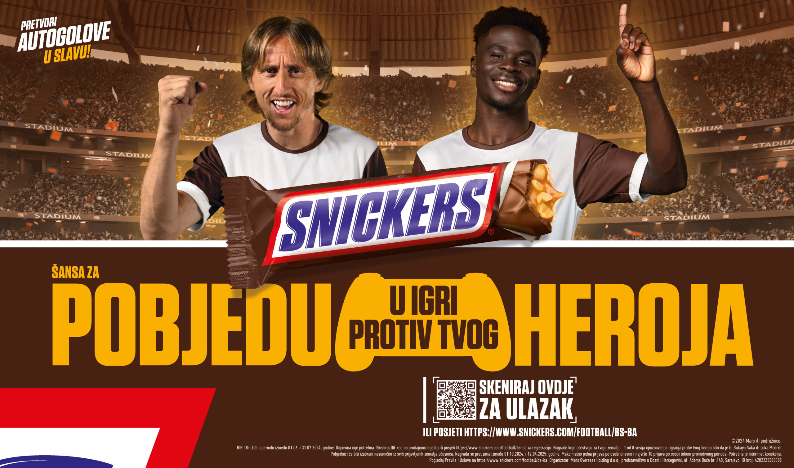 „SNICKERS OWN GOAL 2024“ – PRAVILA PROMOTIVNOG DARIVANJA I KOMPLETNI ...