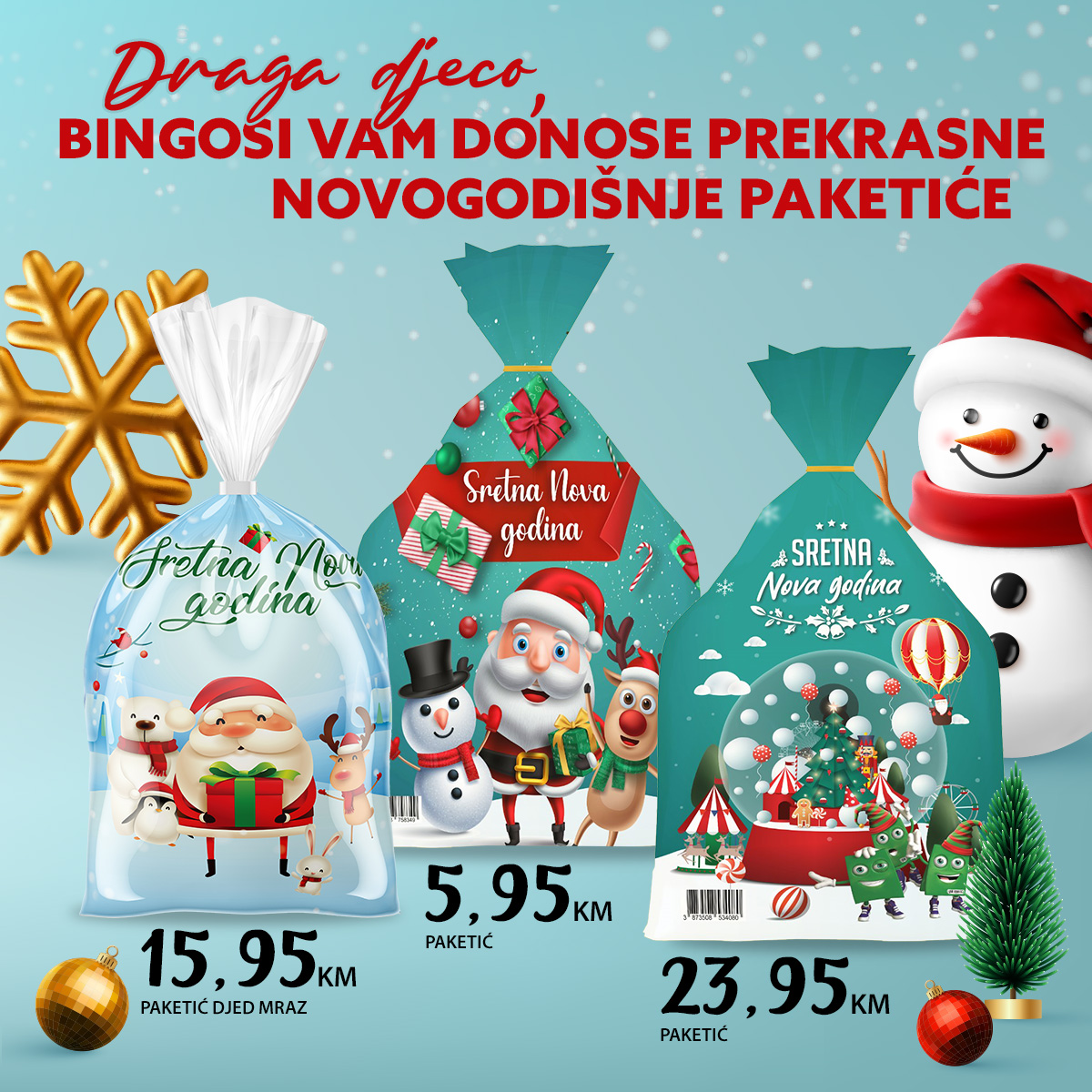 Obradujte mališane uz Bingo praznične paketiće - Najveći trgovački ...
