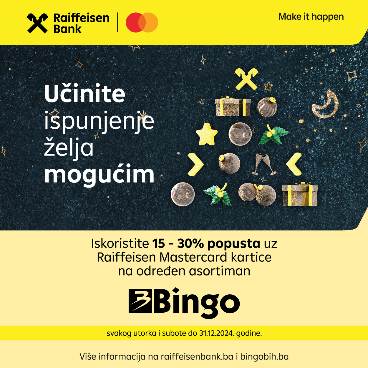 Novogodišnja Raiffeisen Mastercard kampanja - Najveći trgovački lanac u BiH