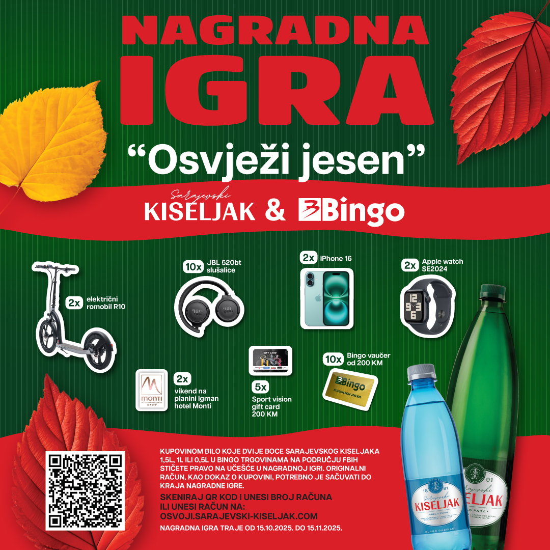 PRAVILA NAGRADNE IGRE „OSVJEŽI JESEN UZ SARAJEVSKI KISELJAK I BINGO ...