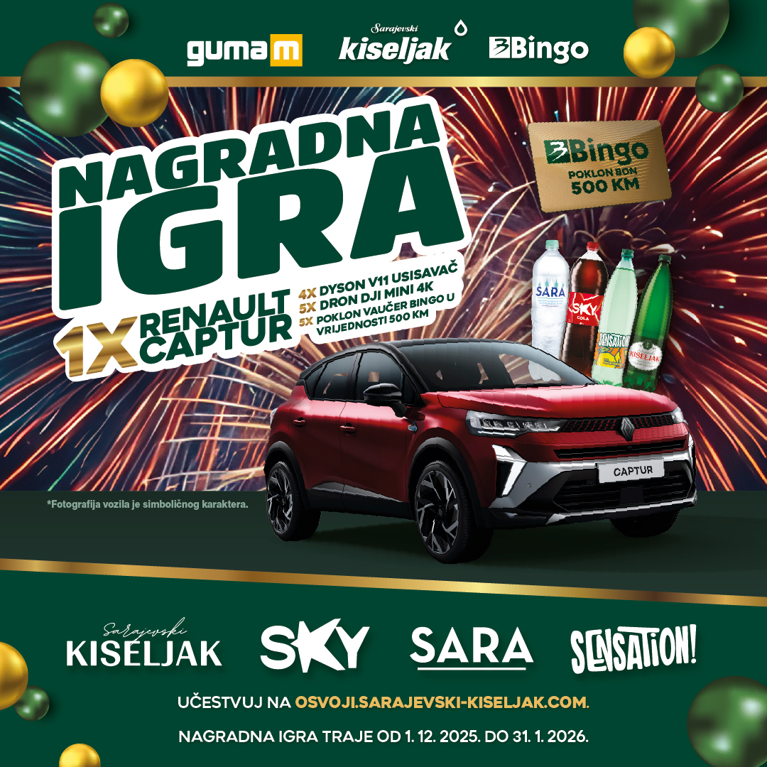 Dobitnici nagradne igre „SARAJEVSKI KISELJAK I BINGO" - Najveći ...